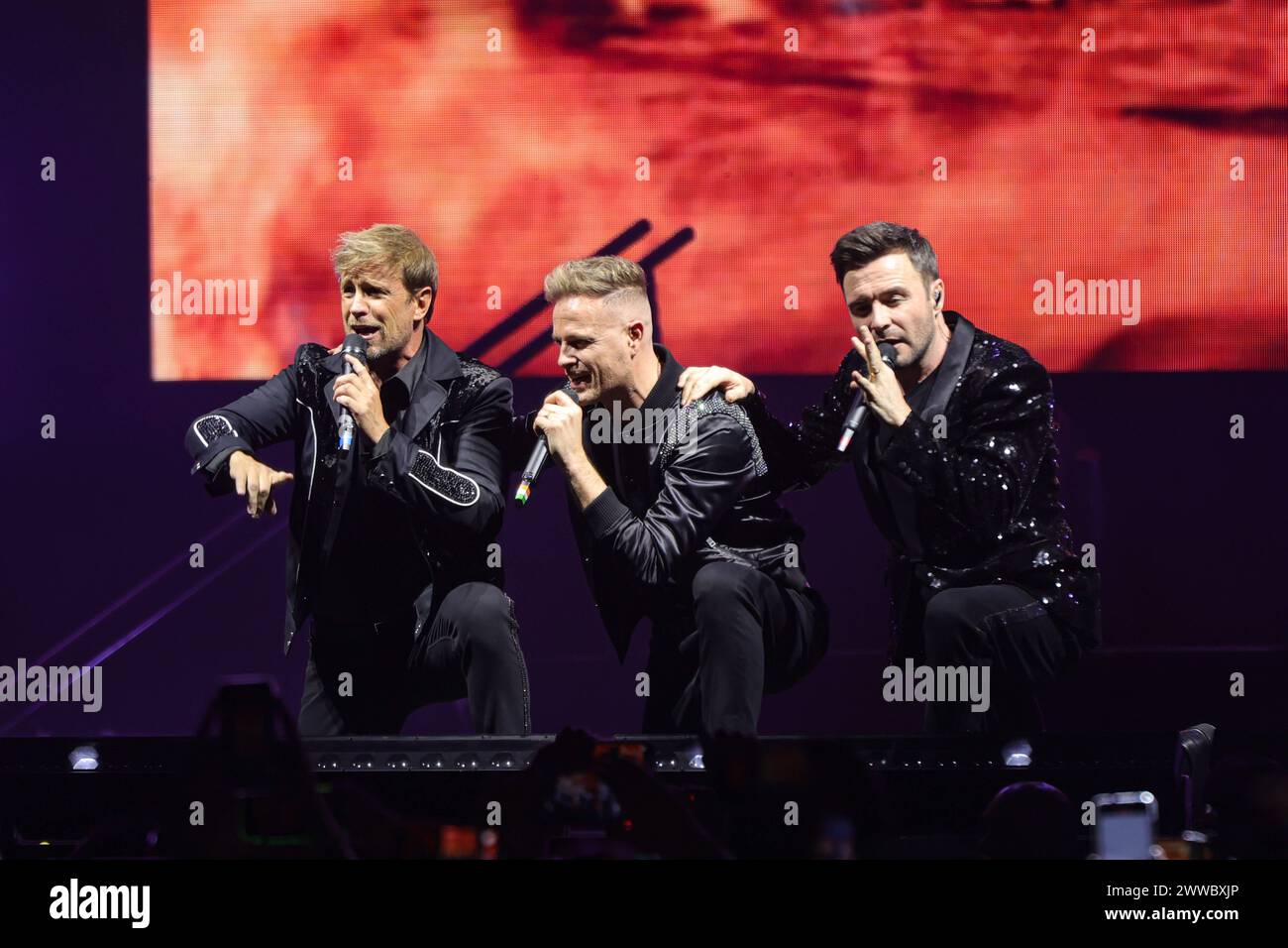 Irish pop group Westlife In Concert Of Their Wild Dreams Tour March 22 ...