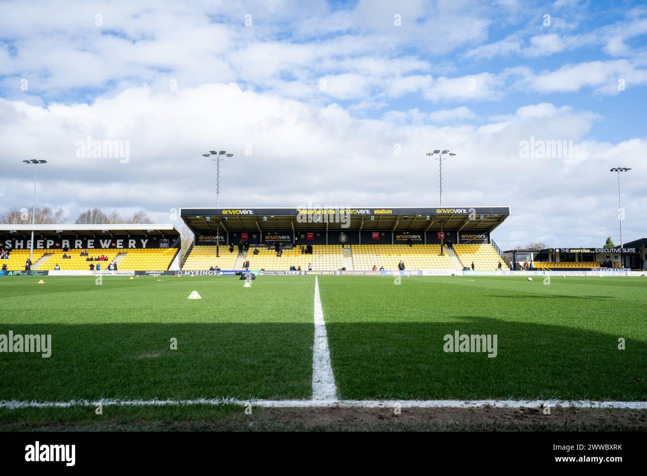 General View inside the Stadium before the Harrogate Town AFC v ...