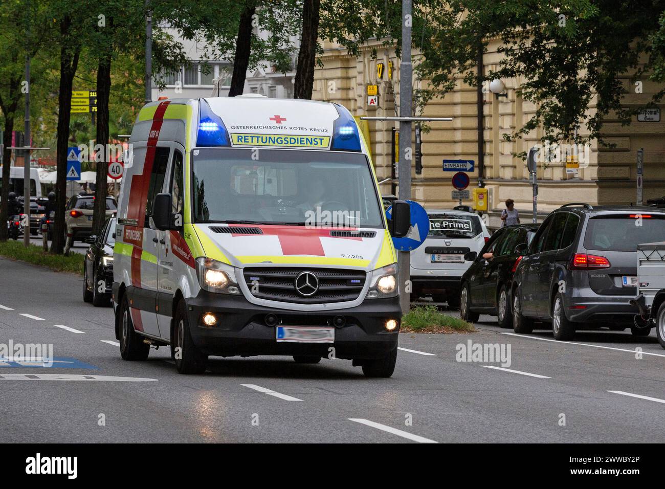 Rescue Car In Action Stock Photo - Alamy