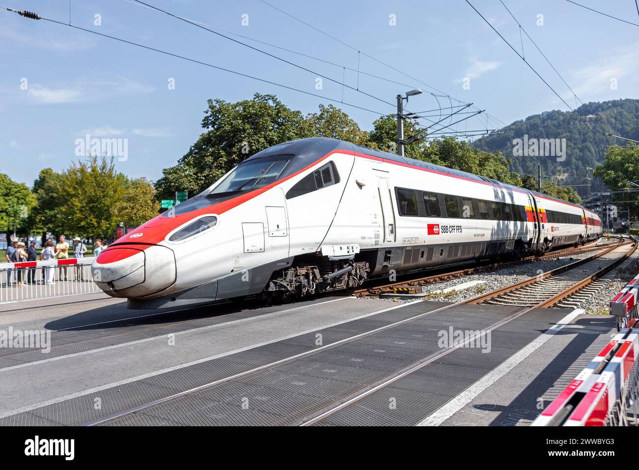 Swiss railroads hi-res stock photography and images - Alamy