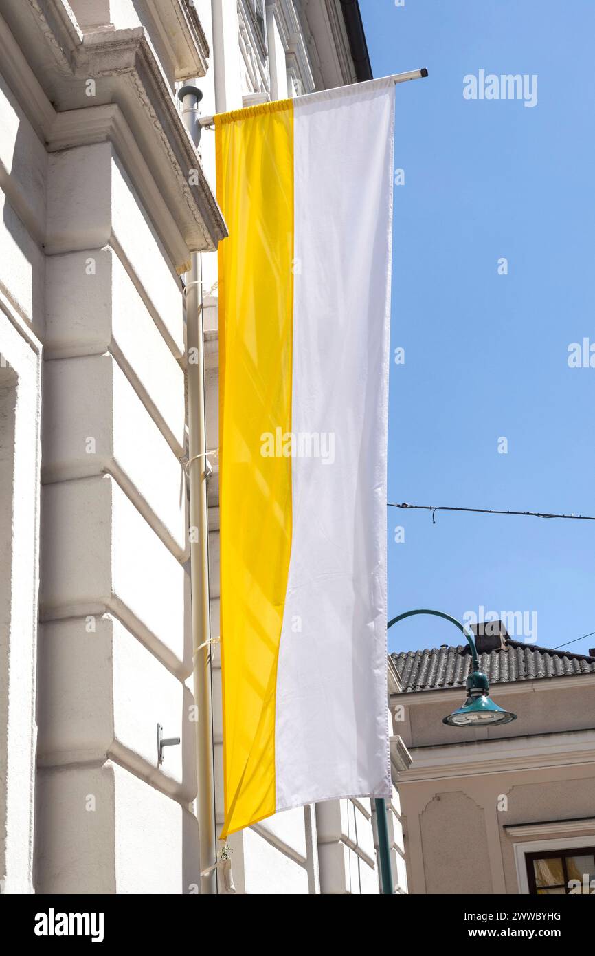 Church Flag, Yellow White Stock Photo - Alamy