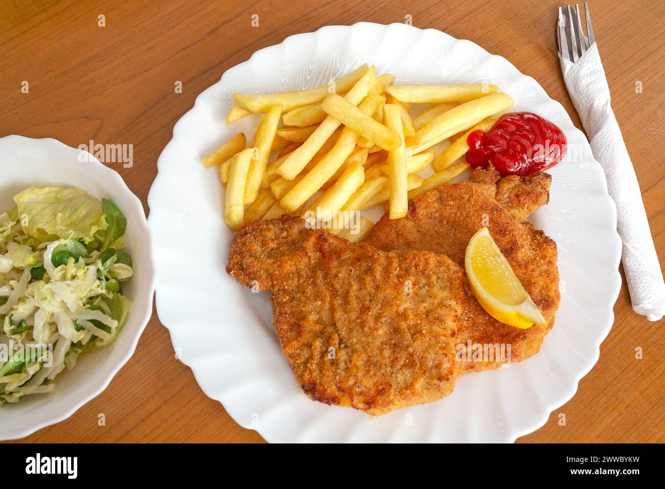 Wiener Schnitzel From Pork Stock Photo - Alamy