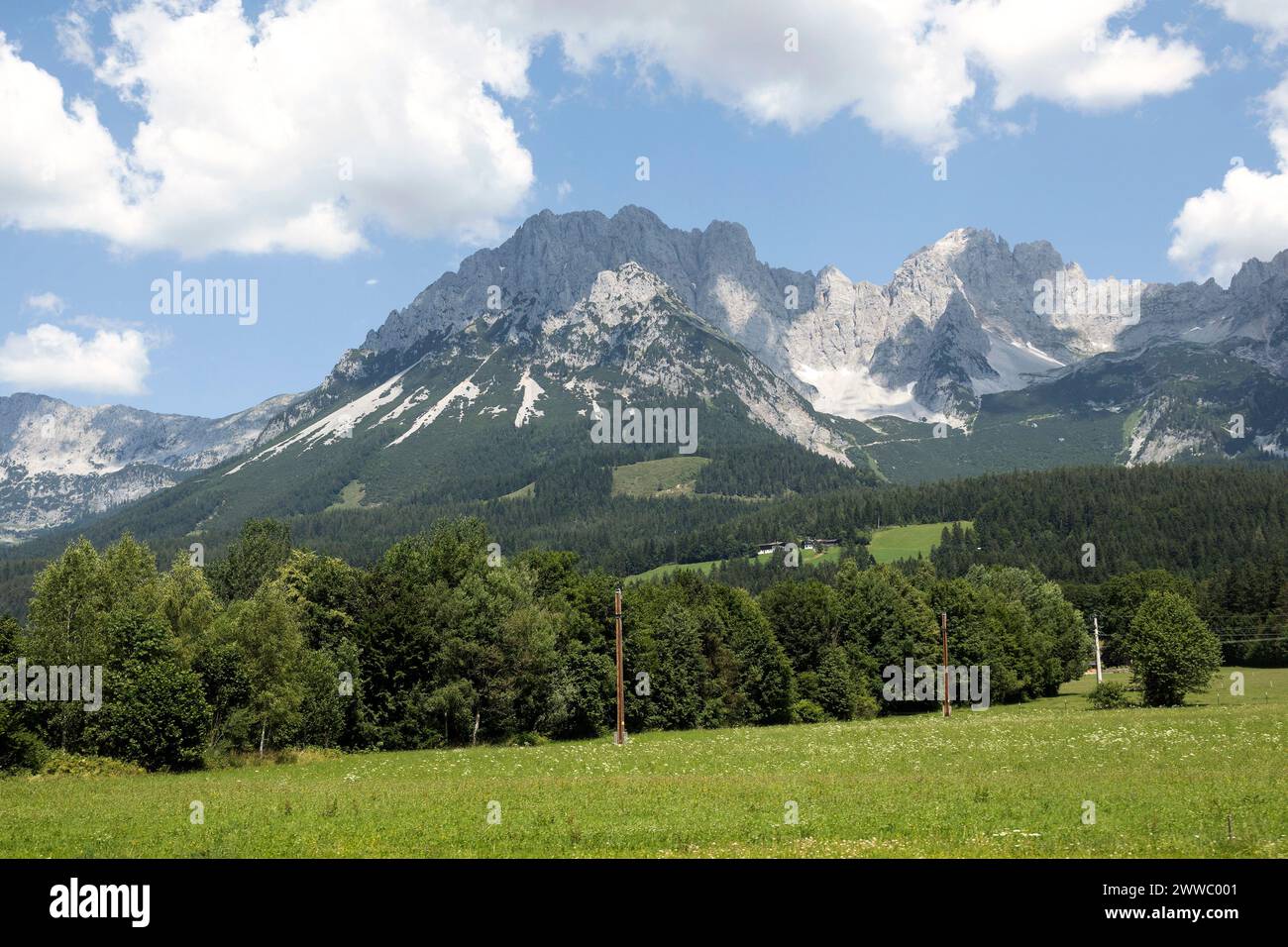 View Of The Wilder Kaiser, Tyrol, Austria Stock Photo - Alamy