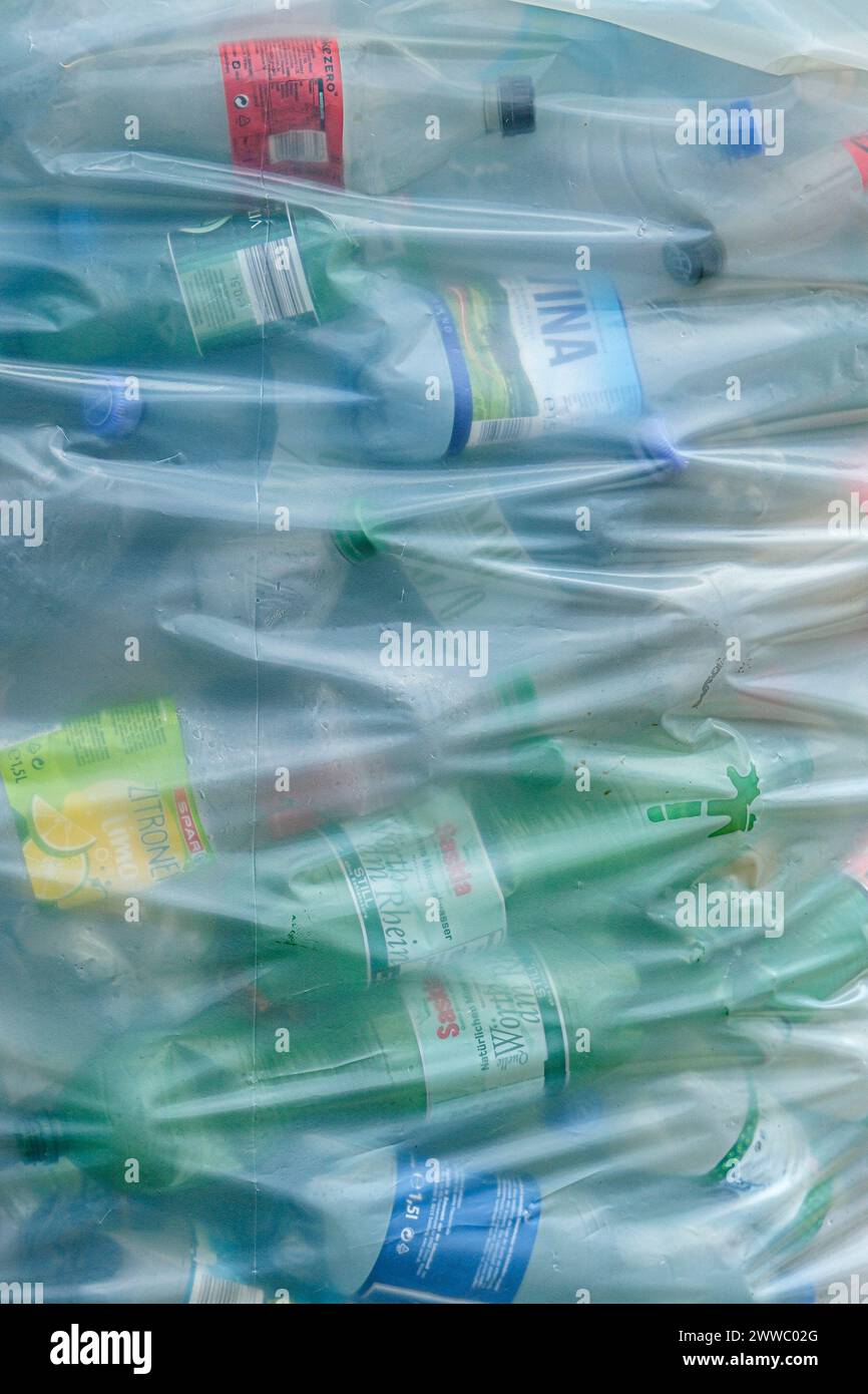 Plastic Drinks Bottles, Collection Bag Stock Photo - Alamy
