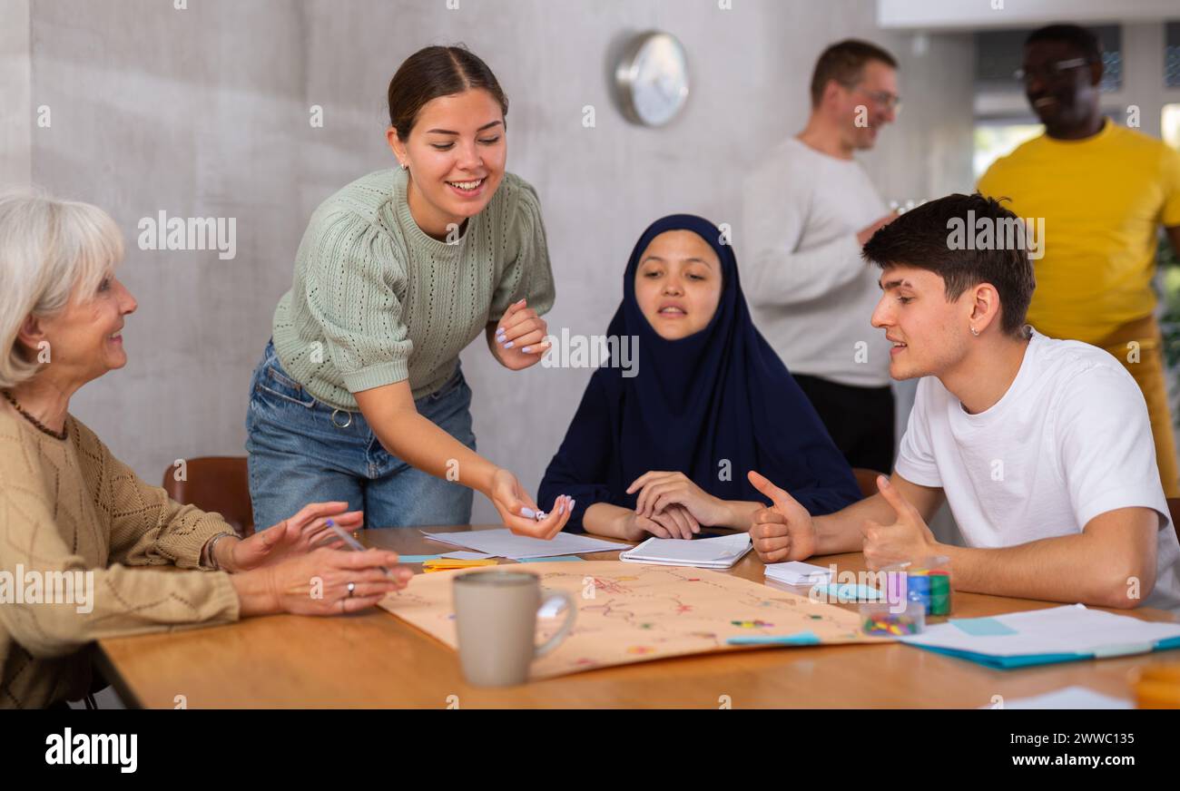 Multicultural group 30s 60s hi-res stock photography and images - Alamy