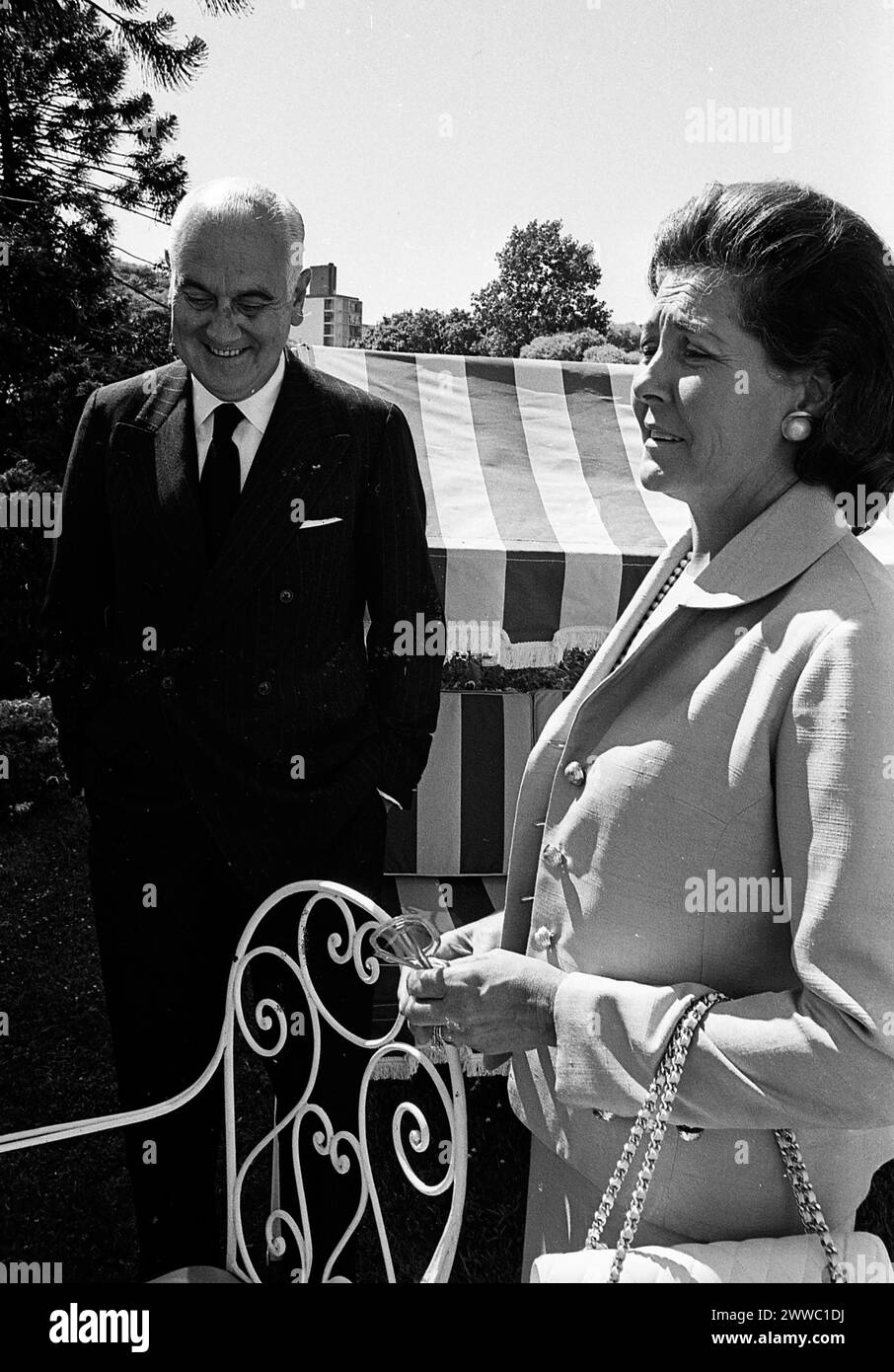 Argentine de facto president Alejandro Agustín Lanusse with First Lady ...