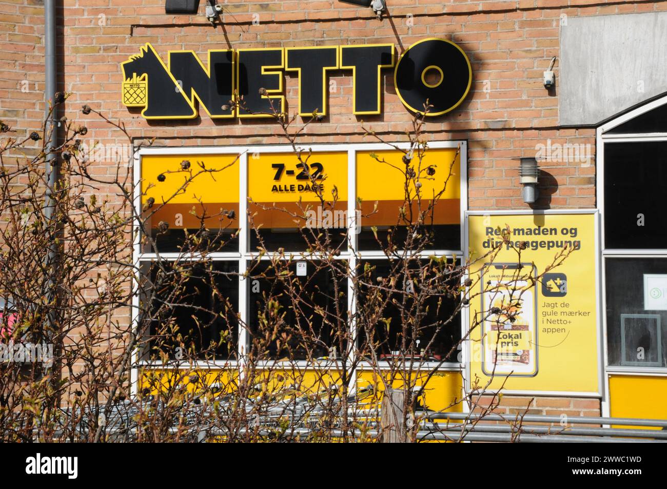 Kastrup/Copenhagen, Denmark /23 March 2024/.Netto grocery store in ...