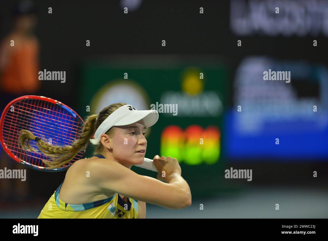 Miami Gardens, USA. 21st Mar, 2024. MIAMI GARDENS, FLORIDA - MARCH 21: Elena Rybakina ...