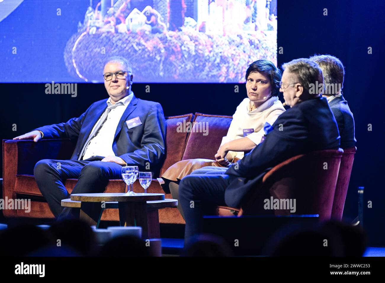 Antwerp, Belgium. 23rd Mar, 2024. Veronique Hoflack, President of ...