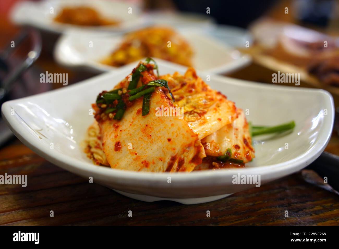 Fresh Kimchi is a type of kimchi and is a side dish made by seasoning ...