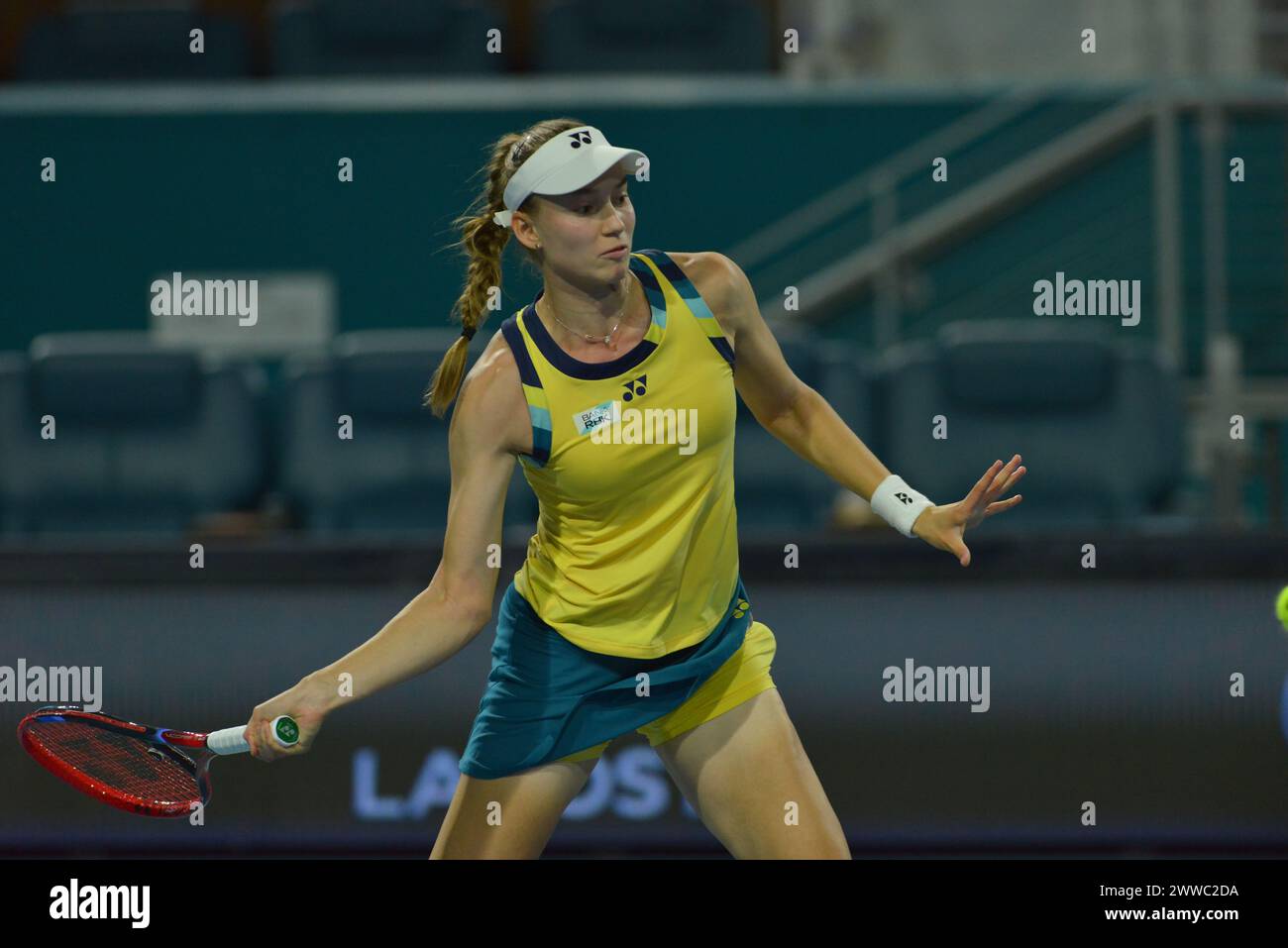 Miami Gardens, USA. 21st Mar, 2024. MIAMI GARDENS, FLORIDA - MARCH 21: Elena Rybakina ...