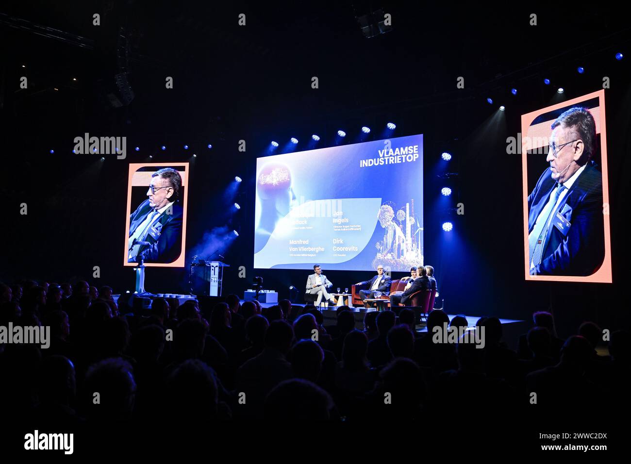 VRT shows journalist Wim De Vilder, Jan Ingels, Director Sugar ...