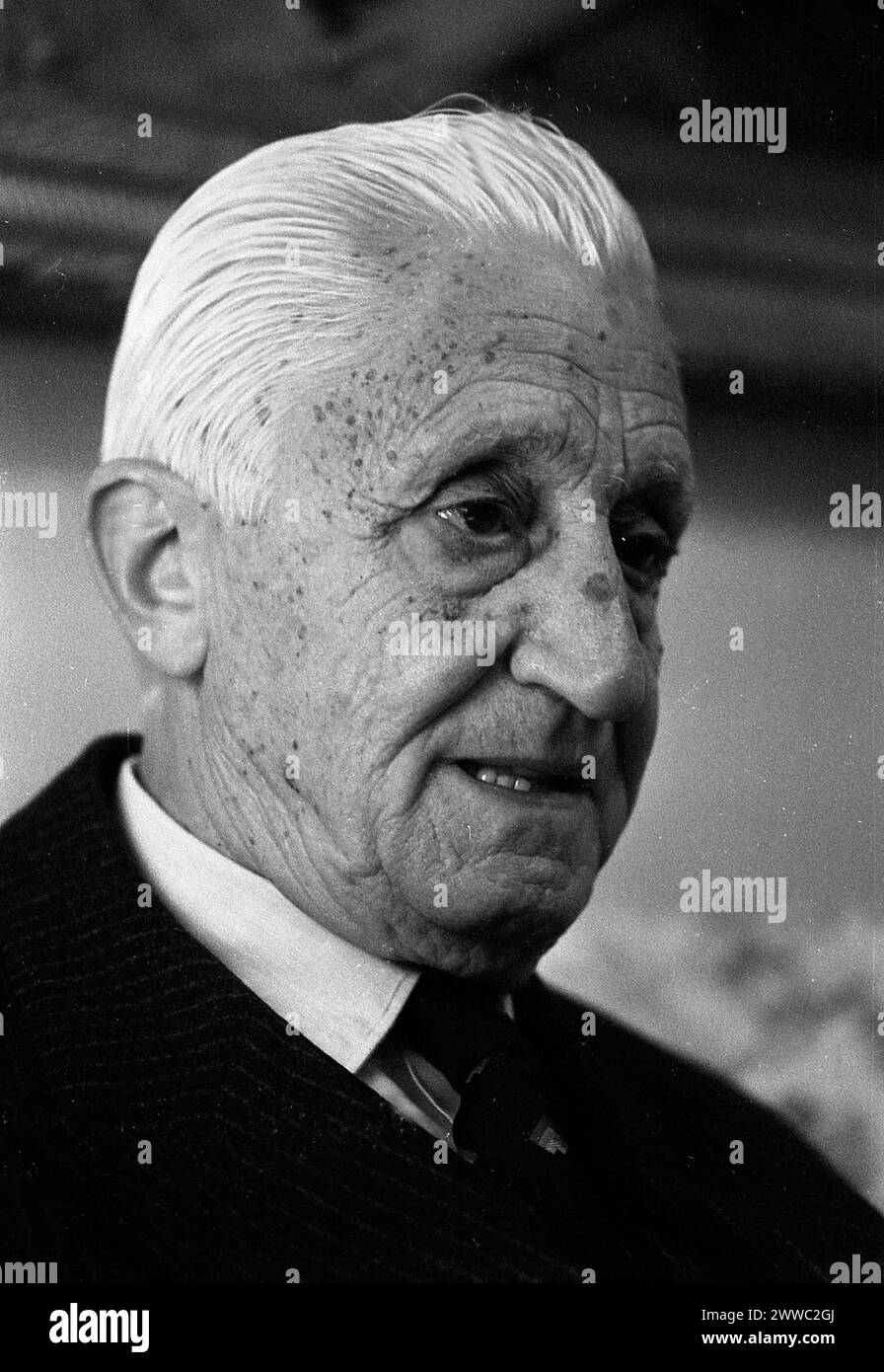Argentine politician and former president Arturo Umberto Illia (1900 ...
