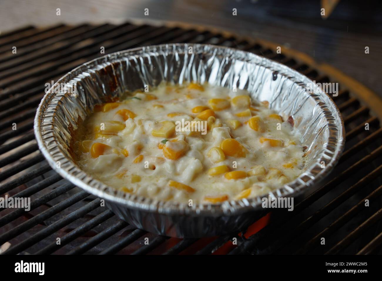 Corn cheese is a Korean dish made with corn kernels and mozzarella ...