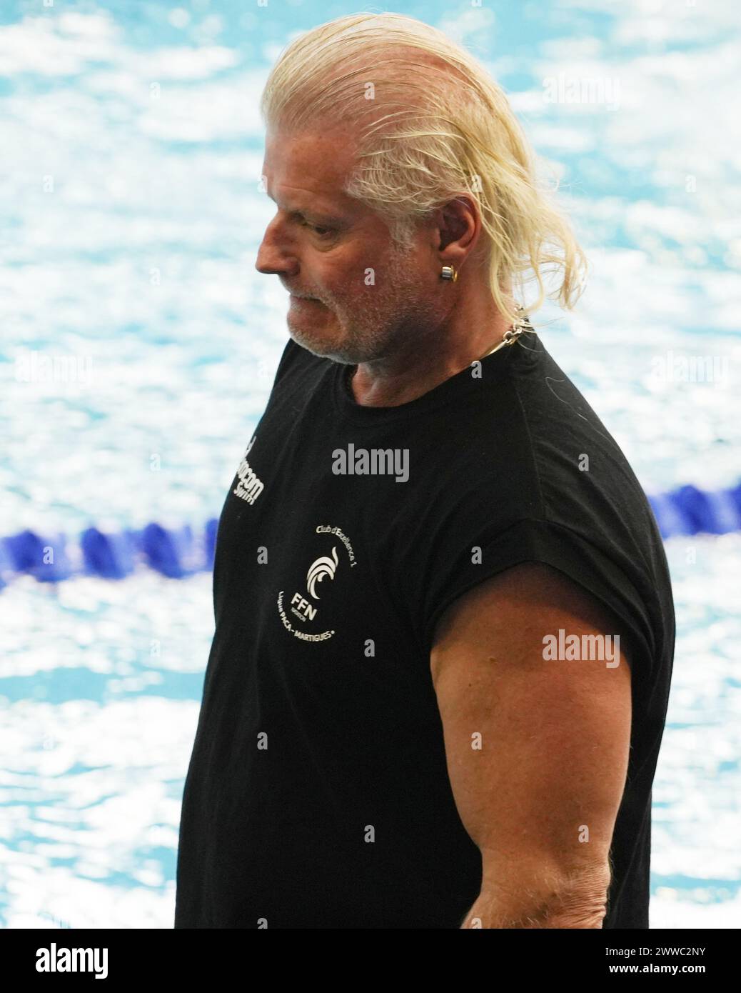 Coach Philippe Lucas of France during the Giant Open 2024, Swimming ...