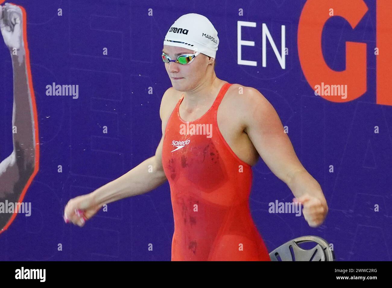 Marie Wattel of France during the Giant Open 2024, Swimming event on ...
