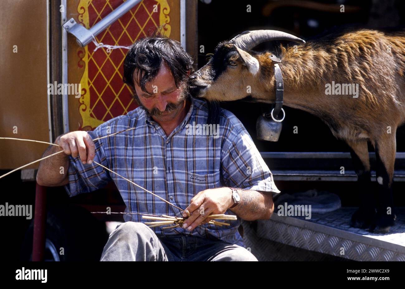 Gypsy Pilgrimage: artisanal production of wicker baskets. Les Saintes ...