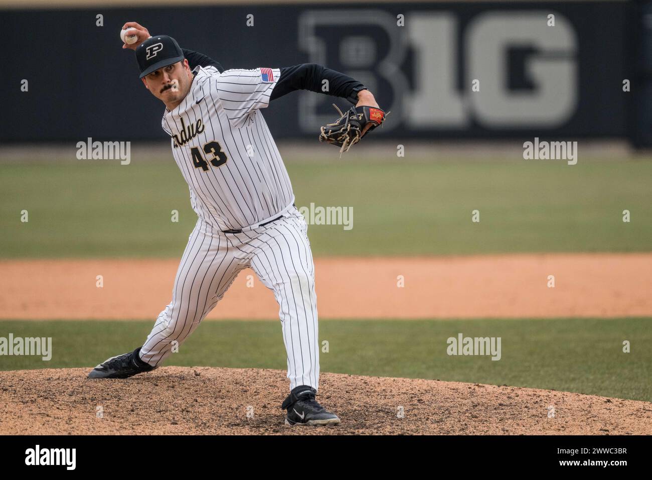 West Lafayette, Indiana, USA. 22nd Mar, 2024. Purdue pitcher AVERY COOK ...