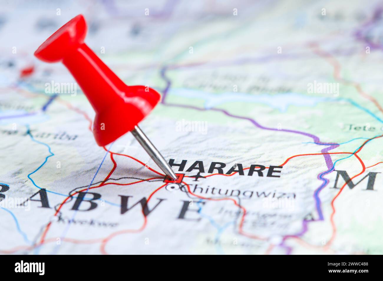 Map of harare hi-res stock photography and images - Alamy