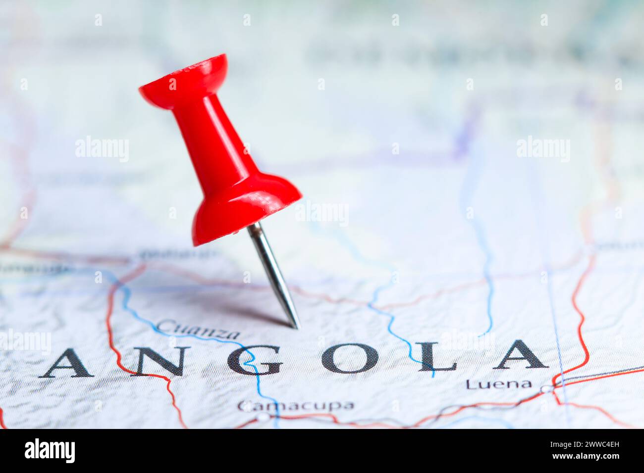 Angola political map hi-res stock photography and images - Alamy