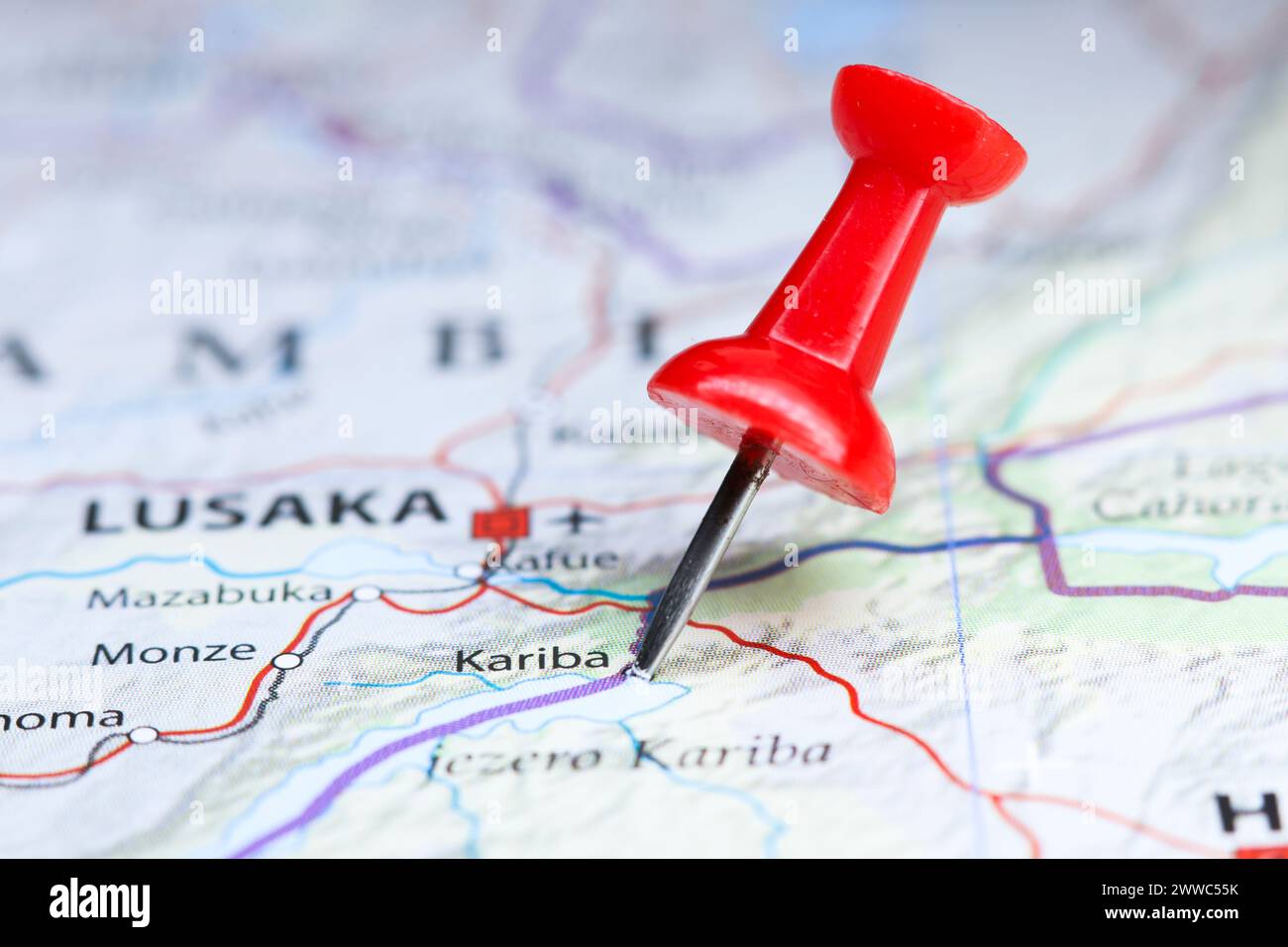 Zimbabwe pin on map hi-res stock photography and images - Alamy