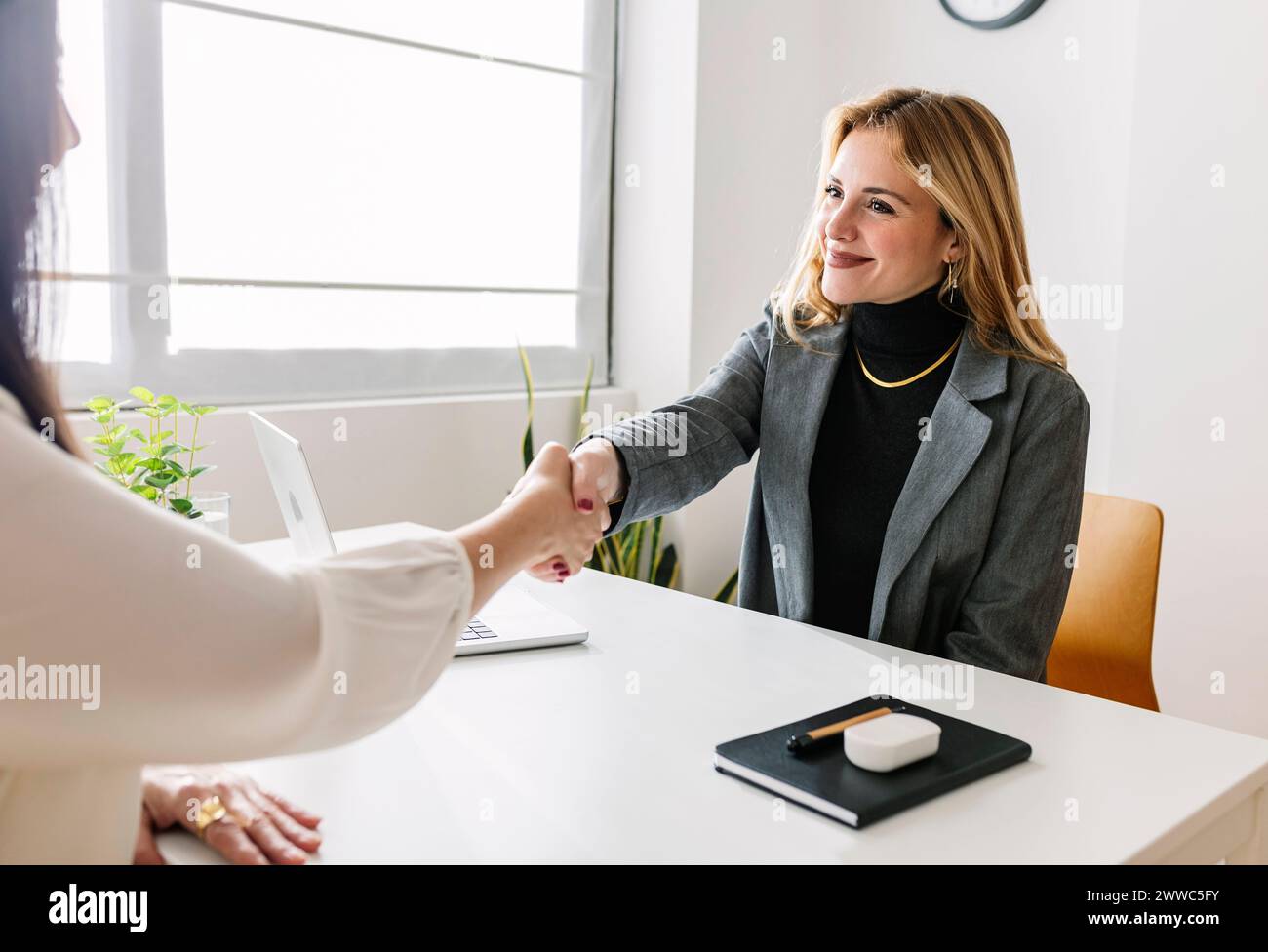 Human resources manager shaking hi-res stock photography and images - Alamy