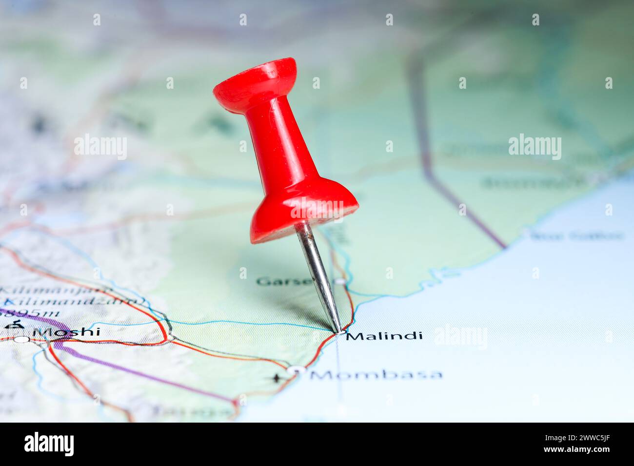 Map of malindi hi-res stock photography and images - Alamy