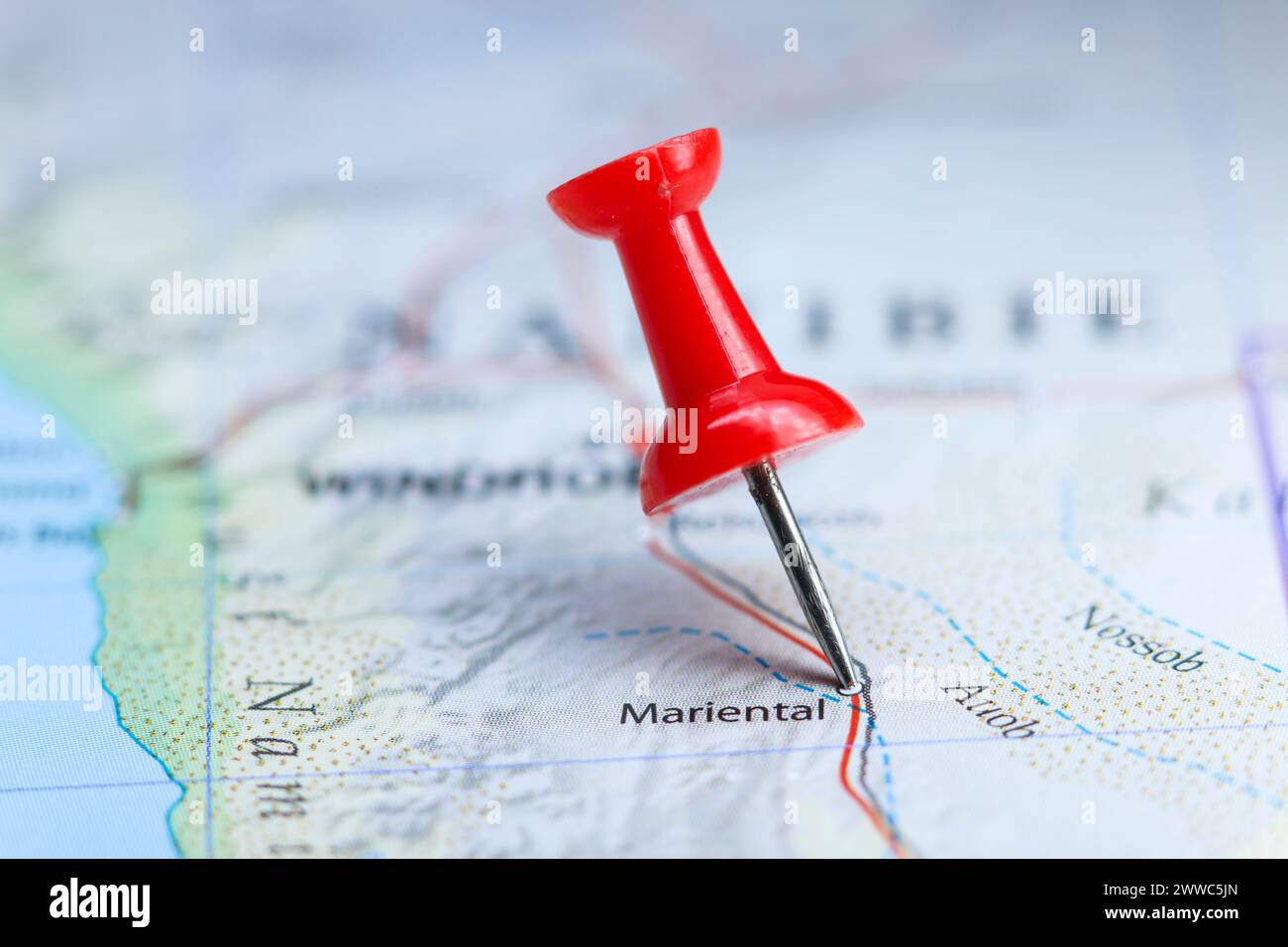 Namibia on map hi-res stock photography and images - Alamy