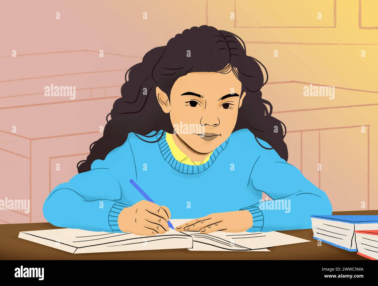 Children seated in classroom hi-res stock photography and images - Alamy