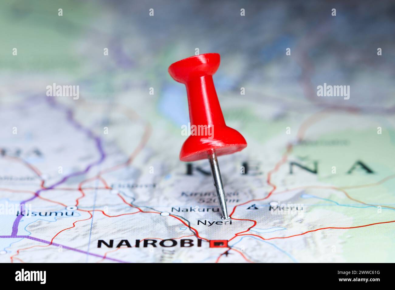 Nyeri map hi-res stock photography and images - Alamy