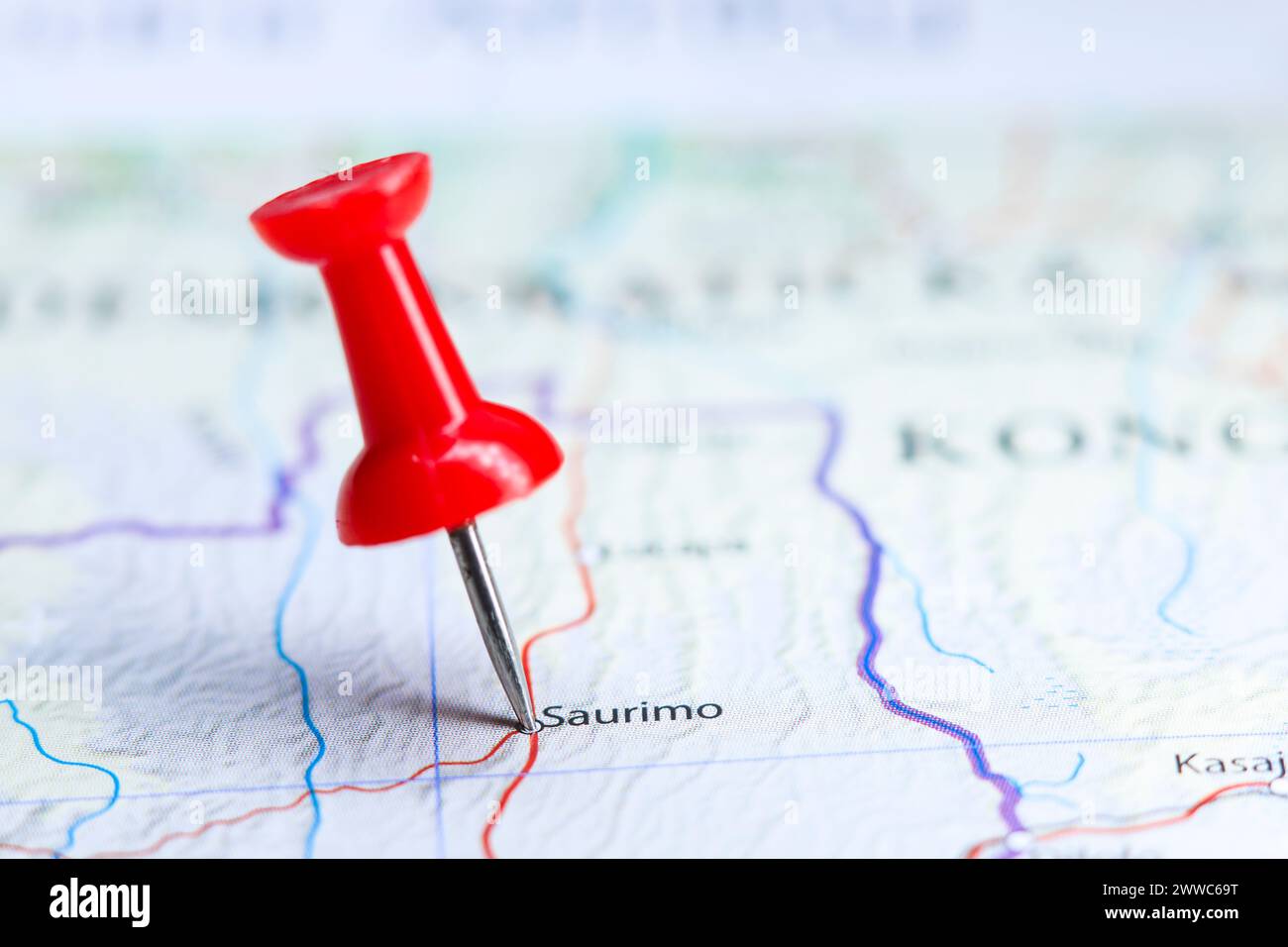 Saurimo city map hi-res stock photography and images - Alamy