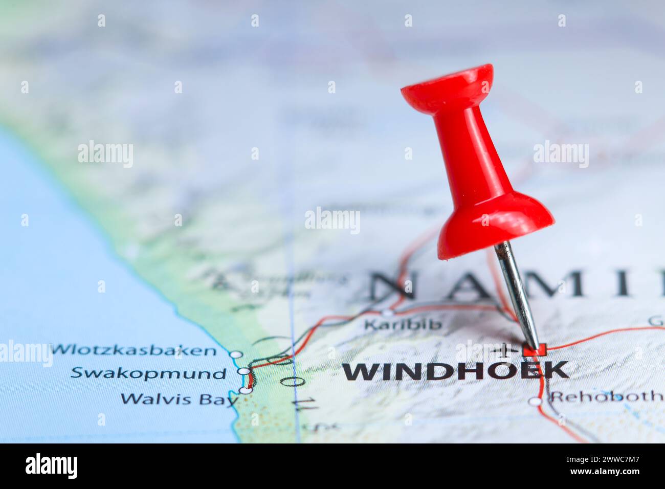 Map of windhoek hi-res stock photography and images - Alamy