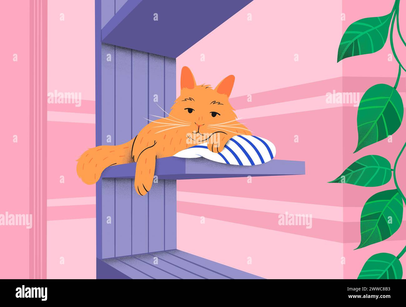 Cat for comfort theme hi-res stock photography and images - Alamy