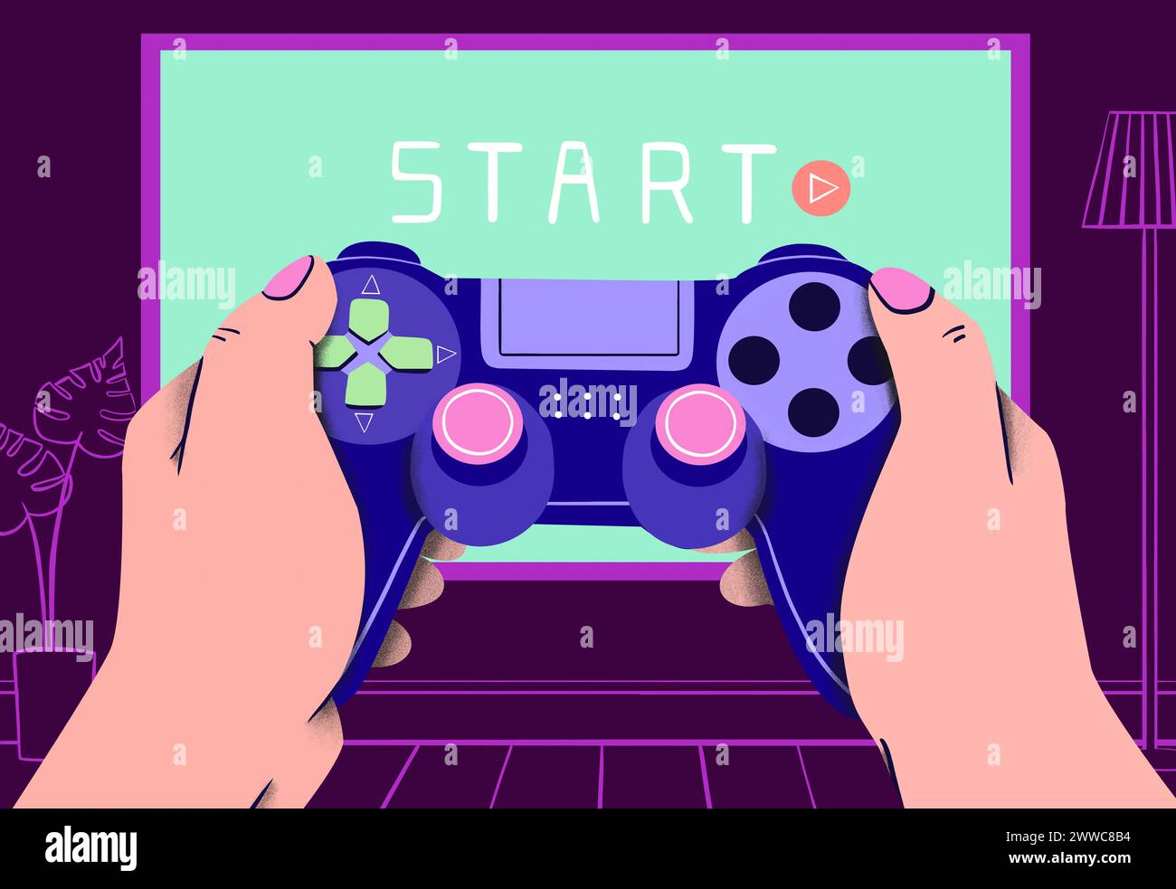 Video game screen shot point hi-res stock photography and images - Alamy
