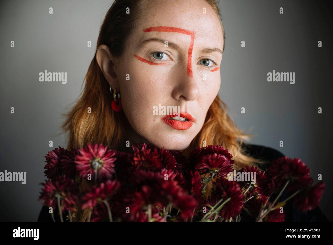 Headshot head shot portrait face paint hi-res stock photography and ...