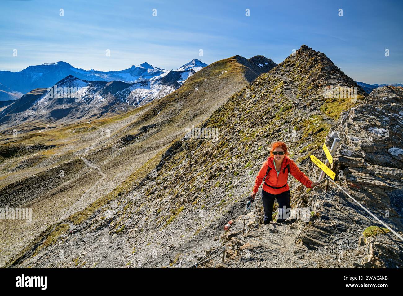 Austria, Tyrol, Female hiker in Tux Alps Stock Photo - Alamy