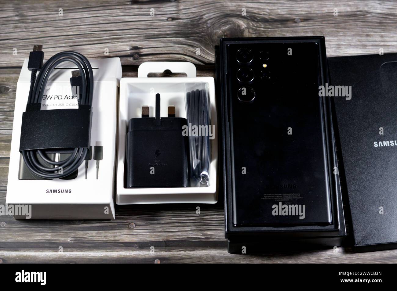 Cairo, Egypt, March 22 2024: The Samsung Galaxy S23 Ultra, high-end ...