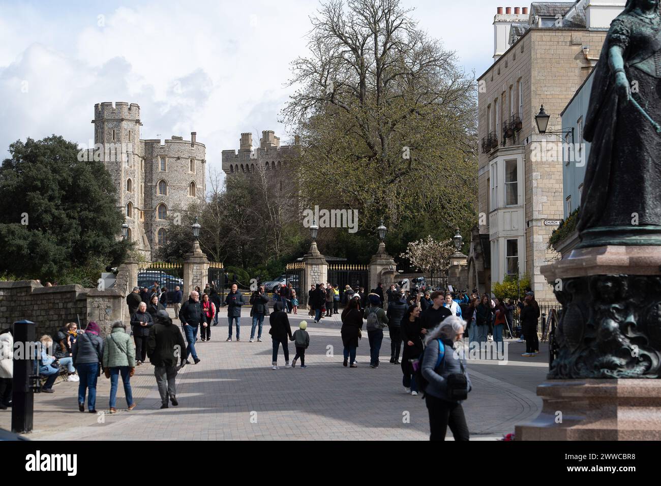 Windsor, Berkshire, UK. 23rd March, 2024. It was a gusty day in Windsor, Berkshire today with ...