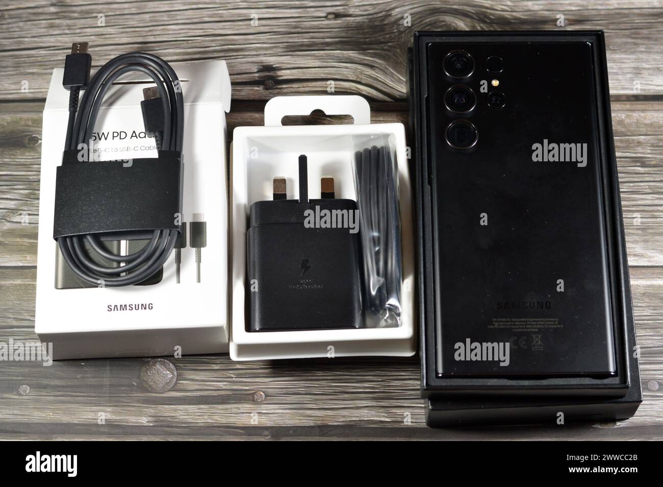 Cairo, Egypt, March 22 2024: The Samsung Galaxy S23 Ultra, high-end ...