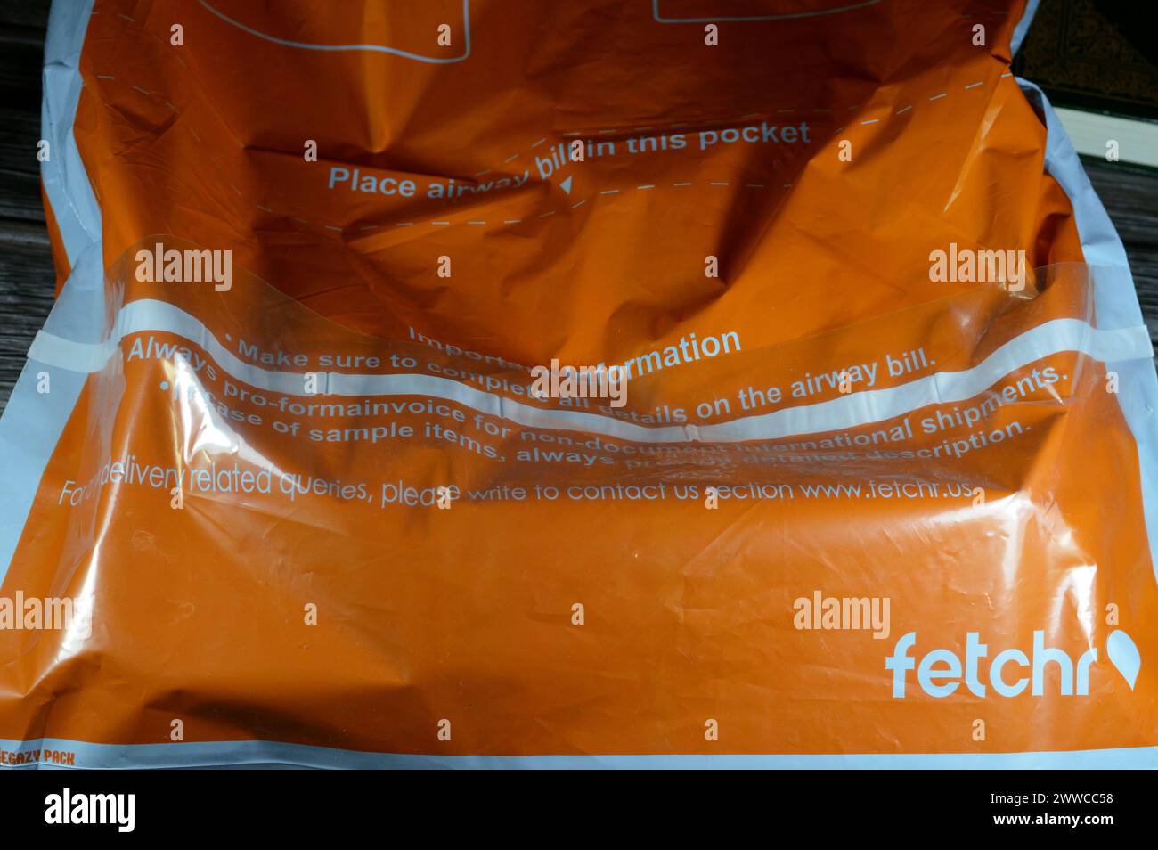 Cairo, Egypt, March 22 2024: Fetchr package, Fetchr is an international ...