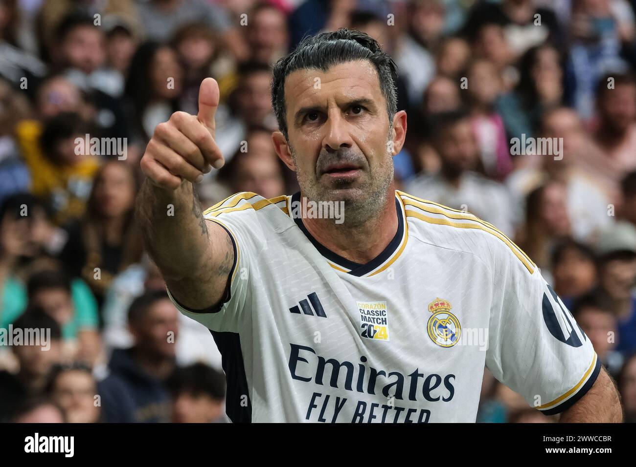 Madrid, Spain. 23rd Mar, 2024. Luís Figo on during the Corazon Classic ...