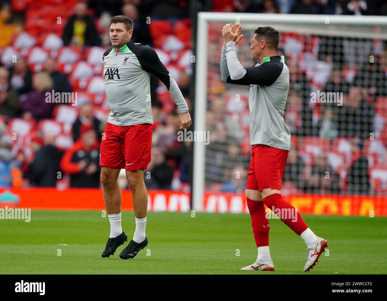 Liverpool Legends' Steven Gerrard and Fernando Torres ahead of the LFC ...