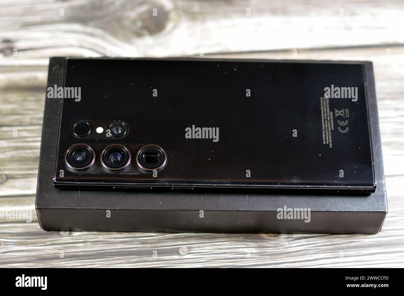 Cairo, Egypt, March 22 2024: The Samsung Galaxy S23 Ultra, high-end ...