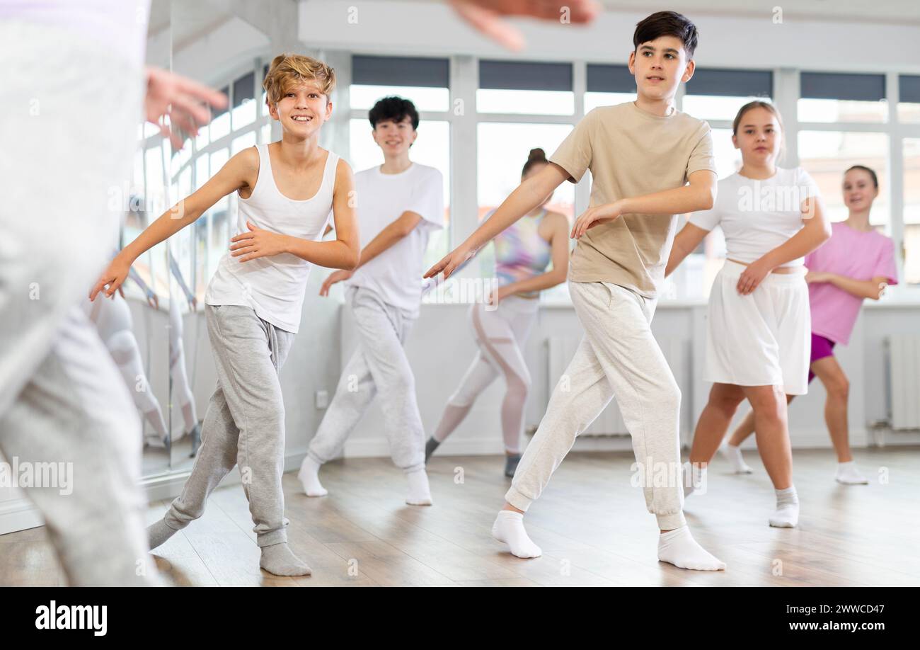 Sporty teen boy exercise hi-res stock photography and images - Alamy