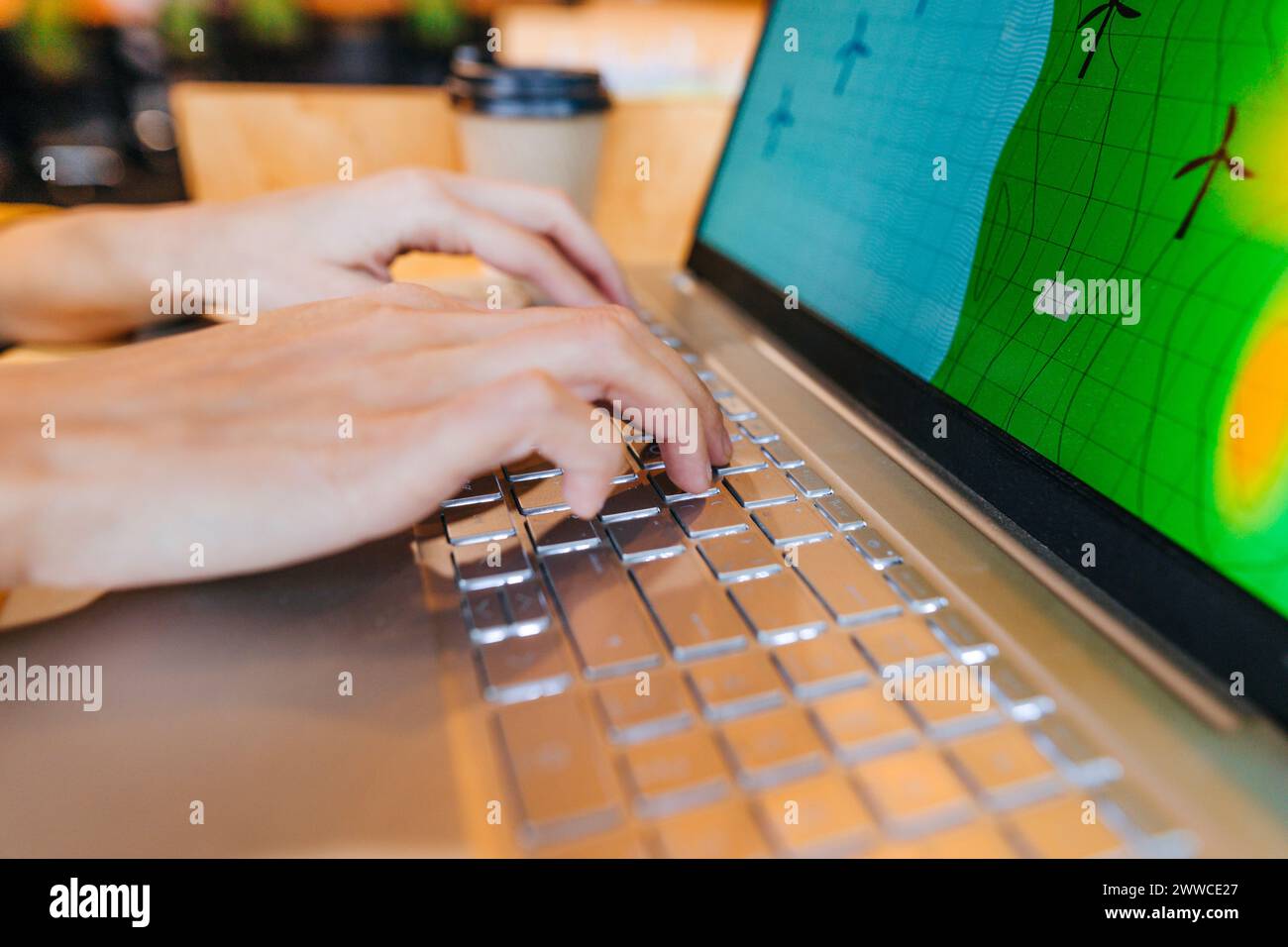 Young black africans hands typing hi-res stock photography and images ...