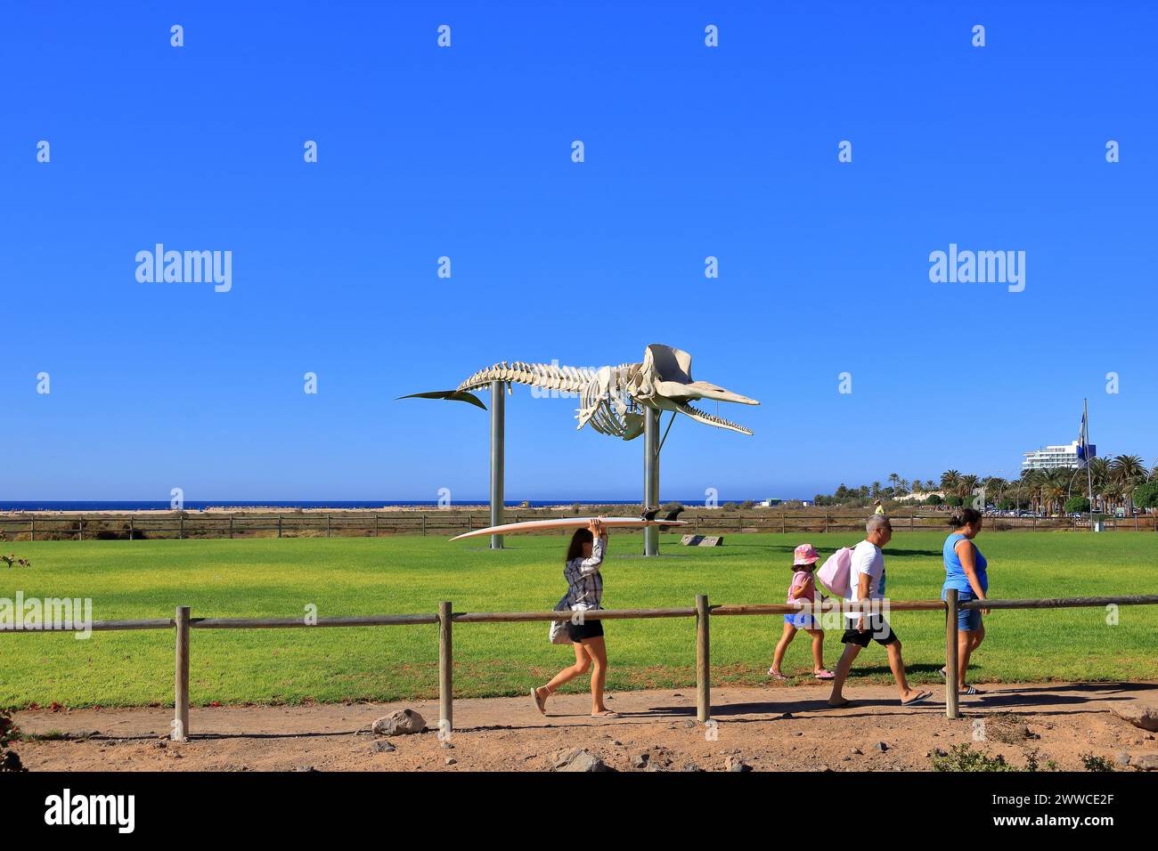 November 19 2023 - Morro Jable, Fuerteventura in Spain: people around ...