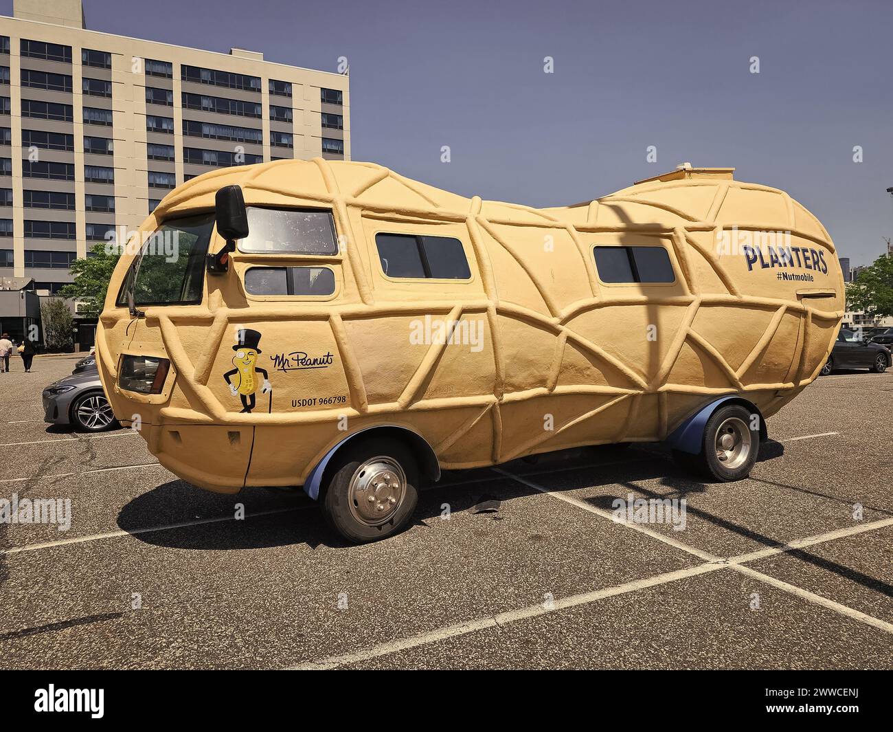 New York City, USA - May 10, 2023: The Peanut Van planters nutmobile of mr peanut advertisement ...