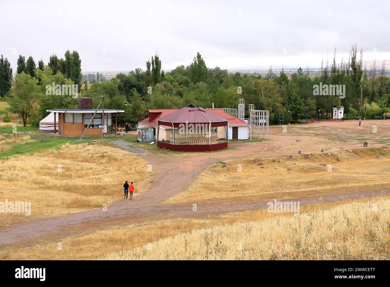 August 31 2023 - Tokmok in Kyrgyzstan: Area around the Old Burana tower ...