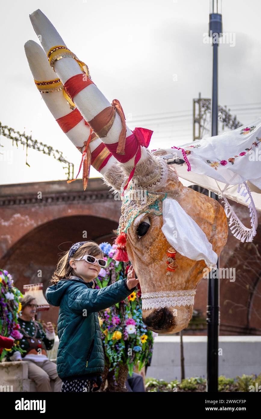 EDITORIAL USE ONLY Performers take part in the Carnival of the Animals ...