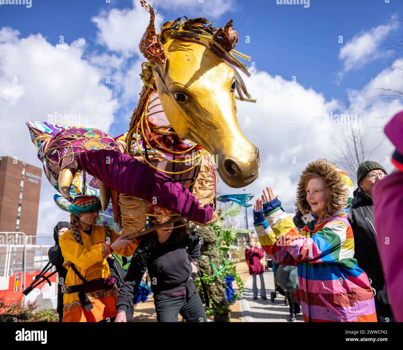 EDITORIAL USE ONLY Performers take part in the Carnival of the Animals ...
